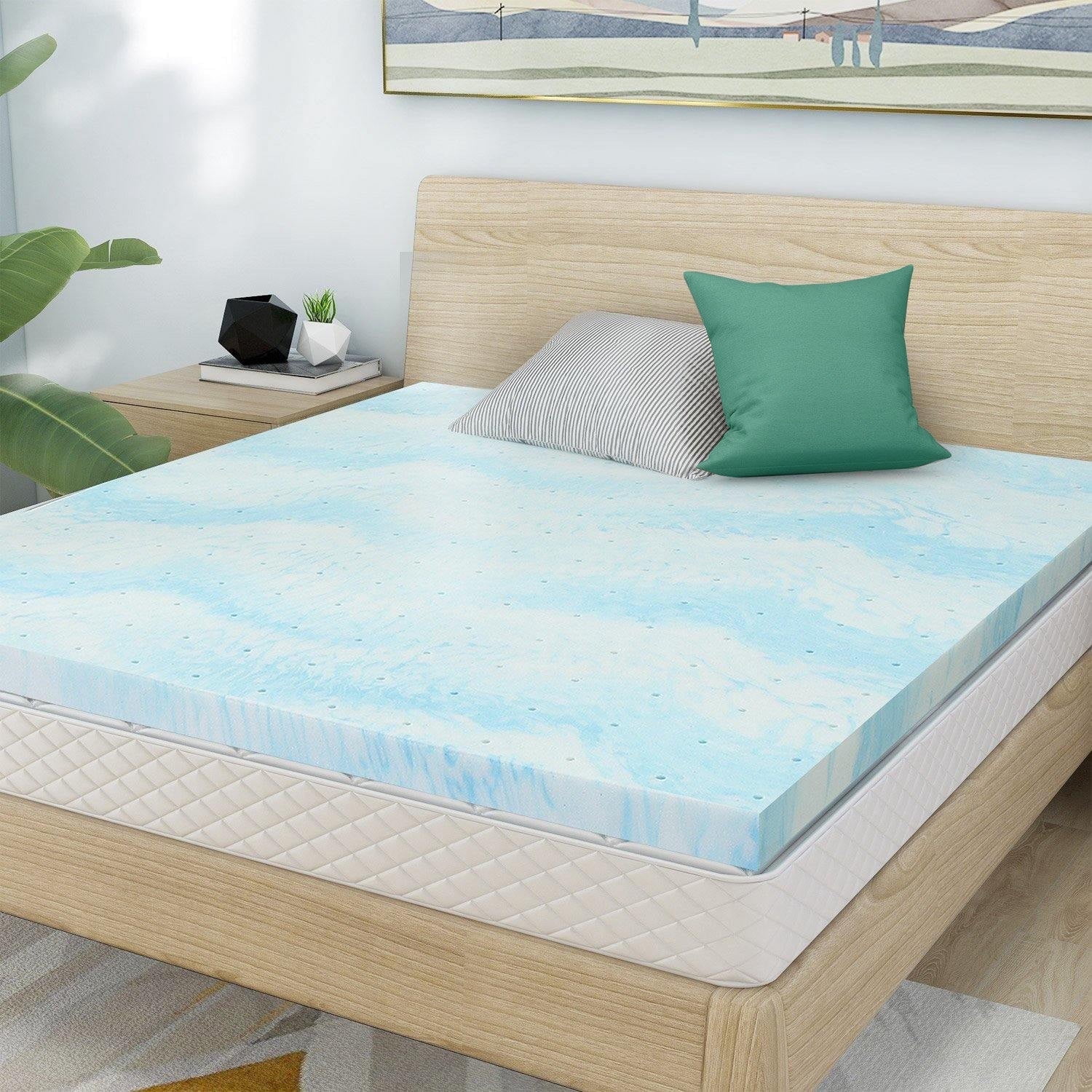 Beddle 4 inches Memory Foam Mattress Topper,Queen Size,CertiPUR-US ...