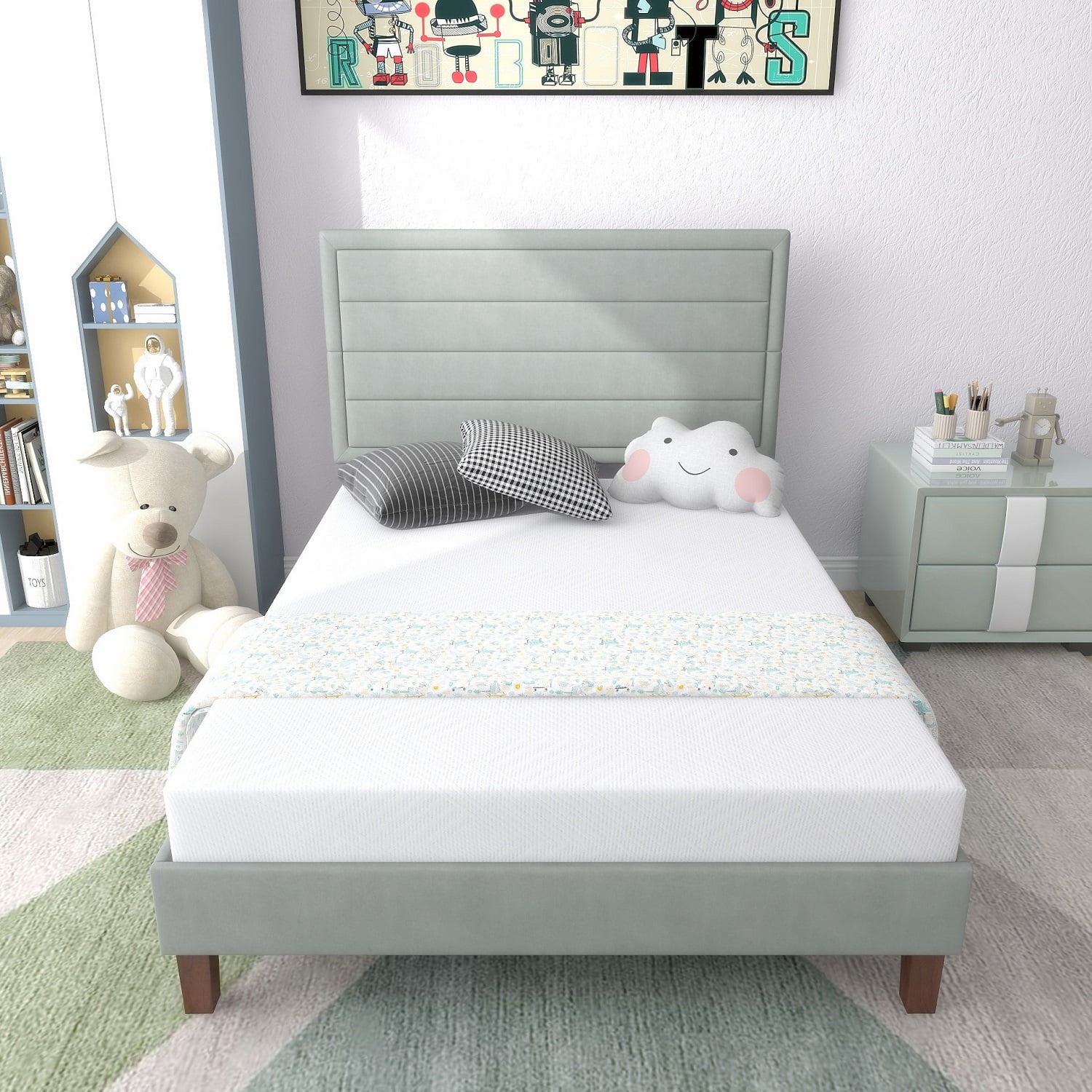 Smiaoer 6-inch Full Size Medium Firm Memory Foam Mattress, Made in USA ...