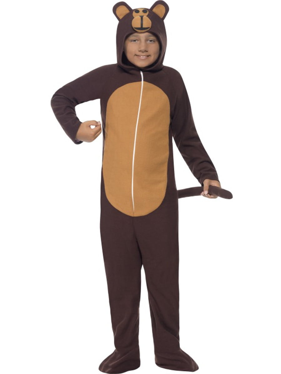 Smiffy's Costumes Childs All In One Hooded Monkey African Zoo Animal ...