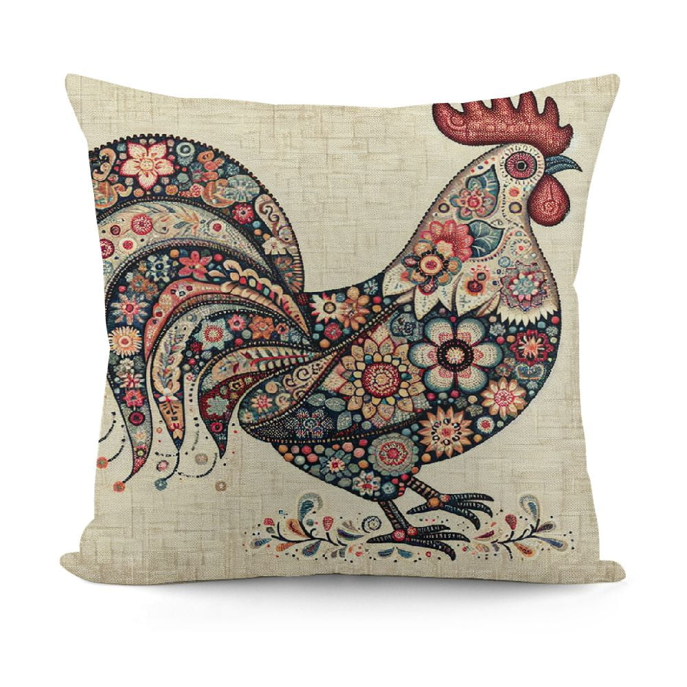 Smilayrd Vintage Farm Animal Farmhouse Decorative Pillow Covers Wood ...