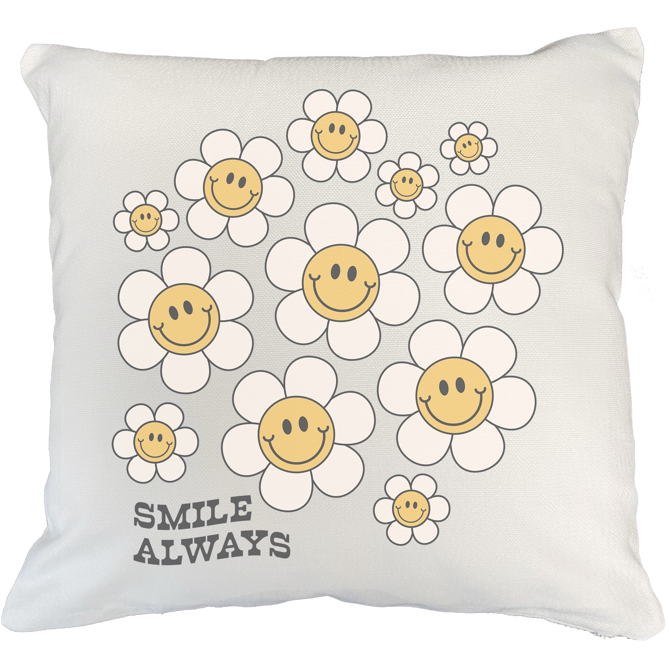 Smile Always with 90s Retro Flower with Smile Art Merch Gift, White ...