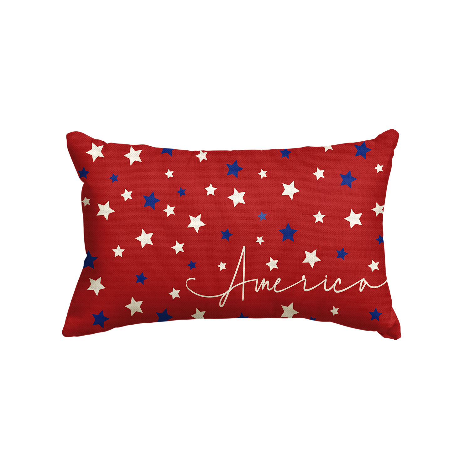 LINEL Patriotic Pillow Cover American Flag Square Throw Pillow Cover 18 ...