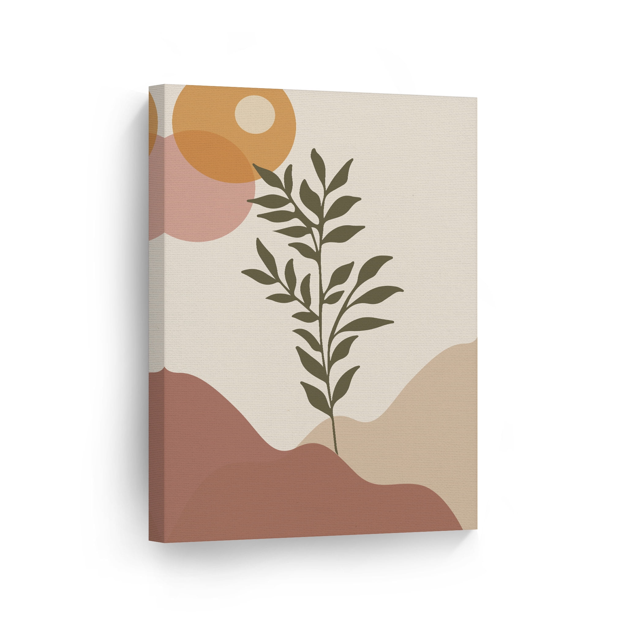 Smile Art Design Boho Minimalism Line Art Bough and Sun Drawing ...