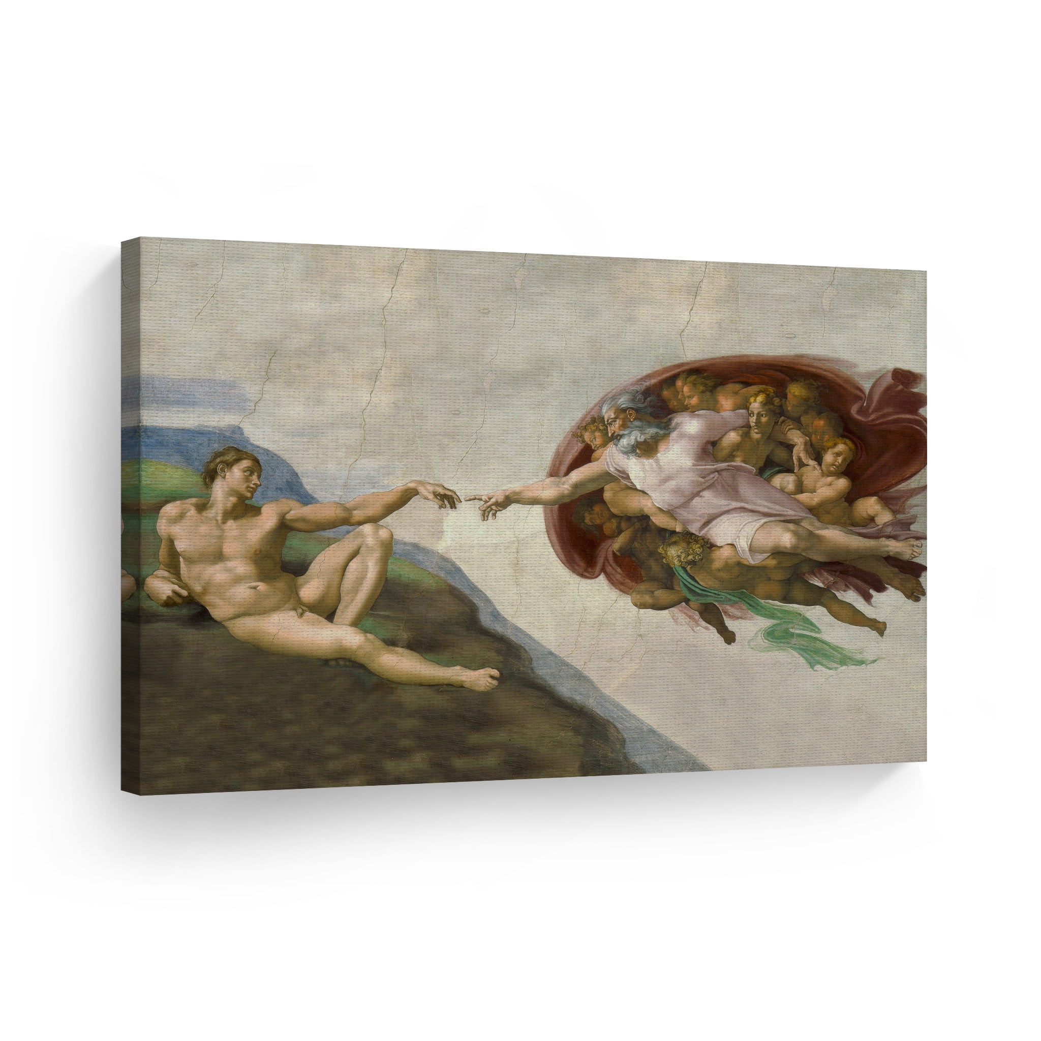 Smile Art Design The Creation of Adam by Michelangelo Christian Canvas ...
