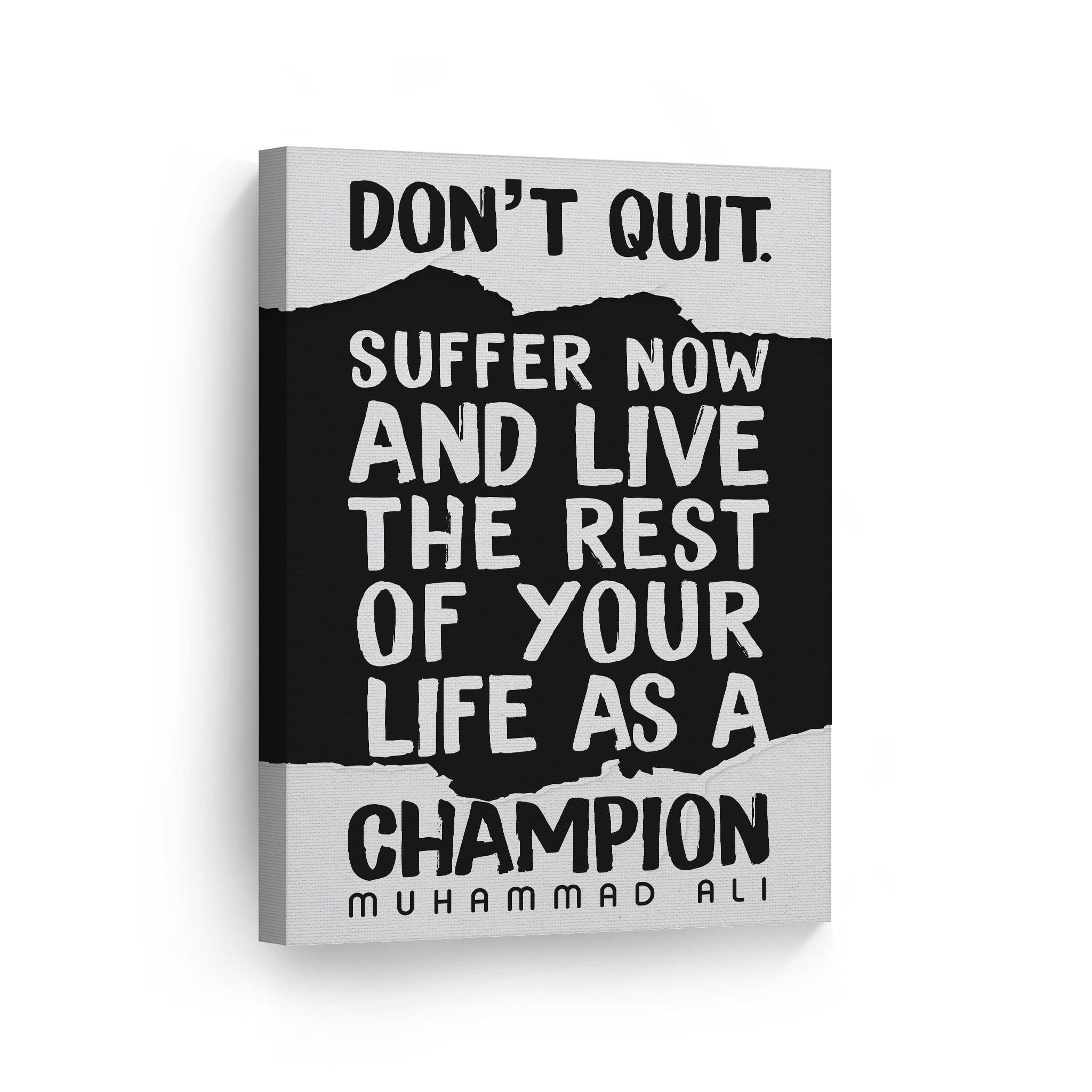 Smile Art Design Don't Quit Suffer Now And Live Quote by Muhammad Ali ...