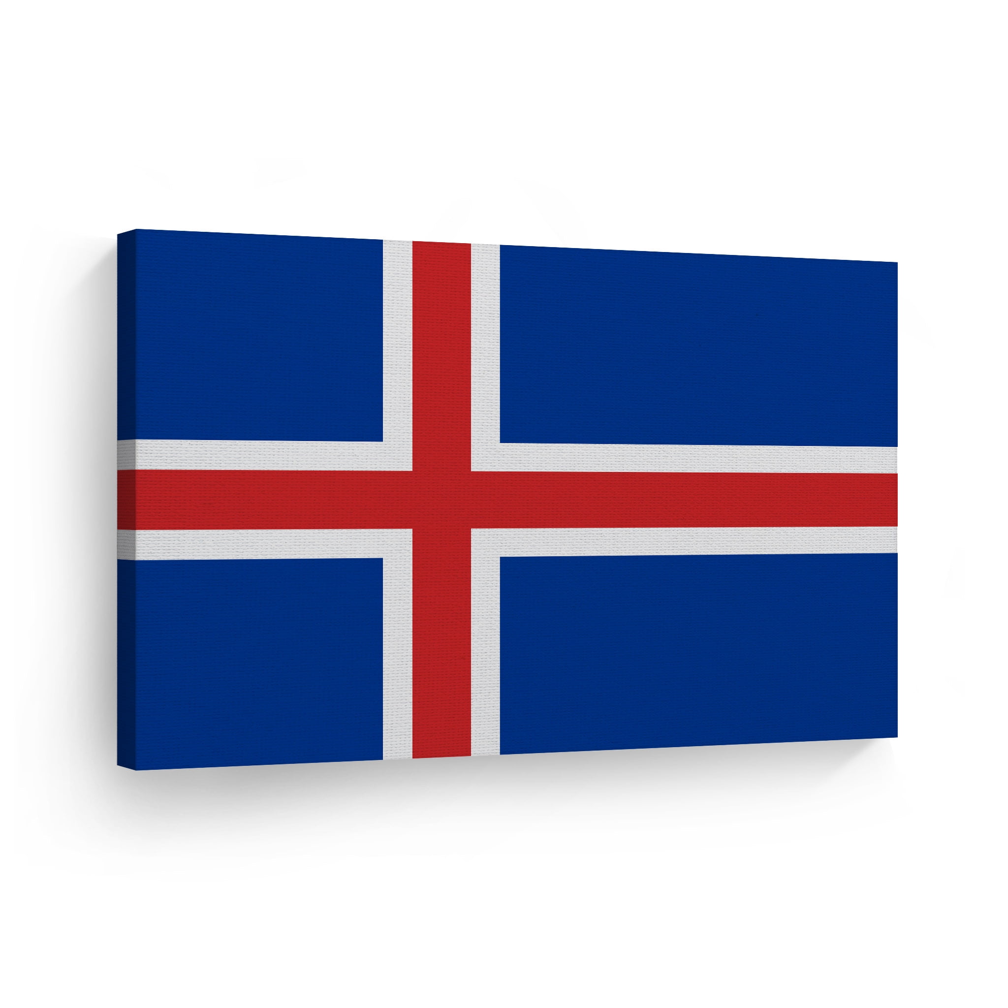 Smile Art Design Iceland Flag Canvas Wall Art Print Country Flags ...