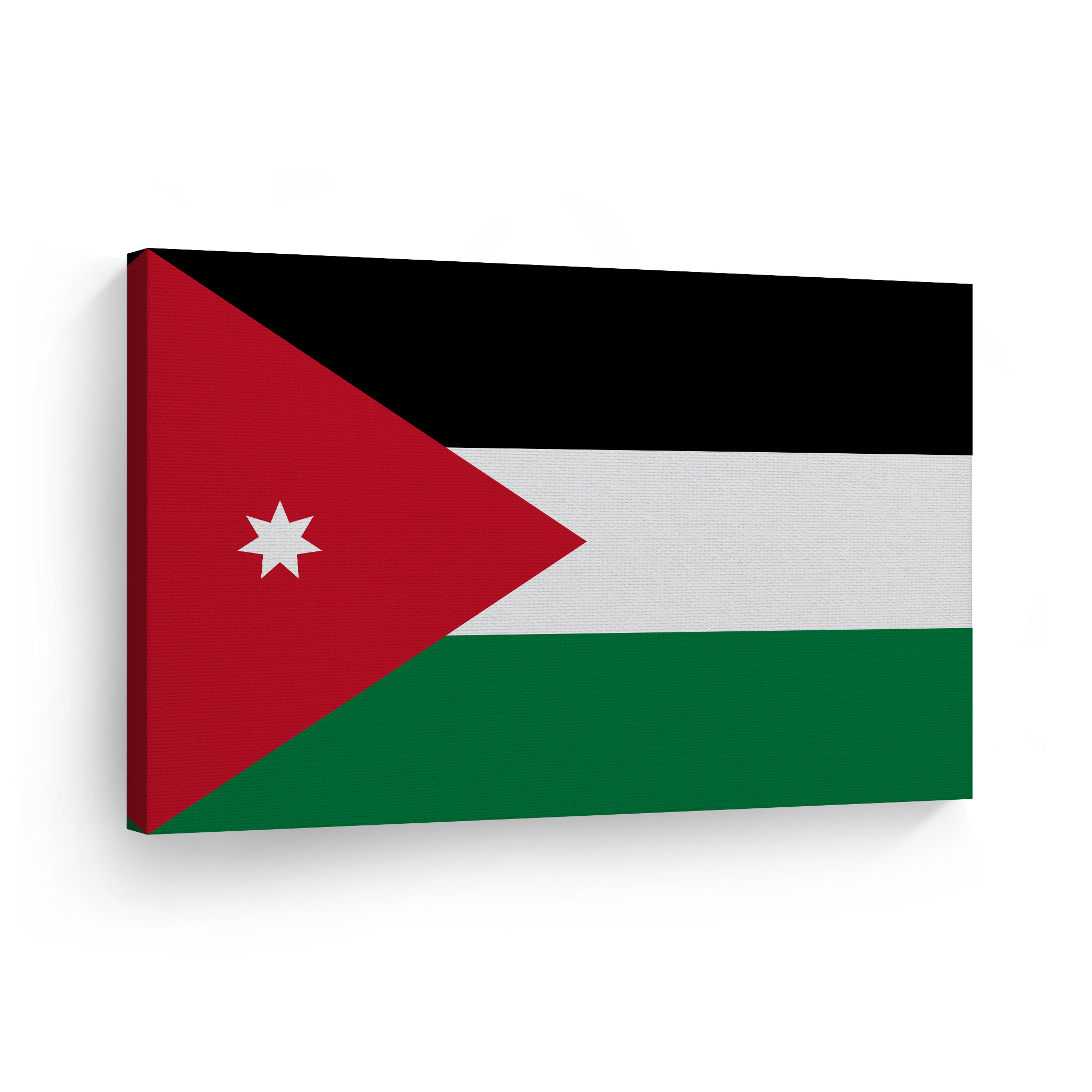 Smile Art Design Jordan Flag Canvas Wall Art Print Country Flags Office ...