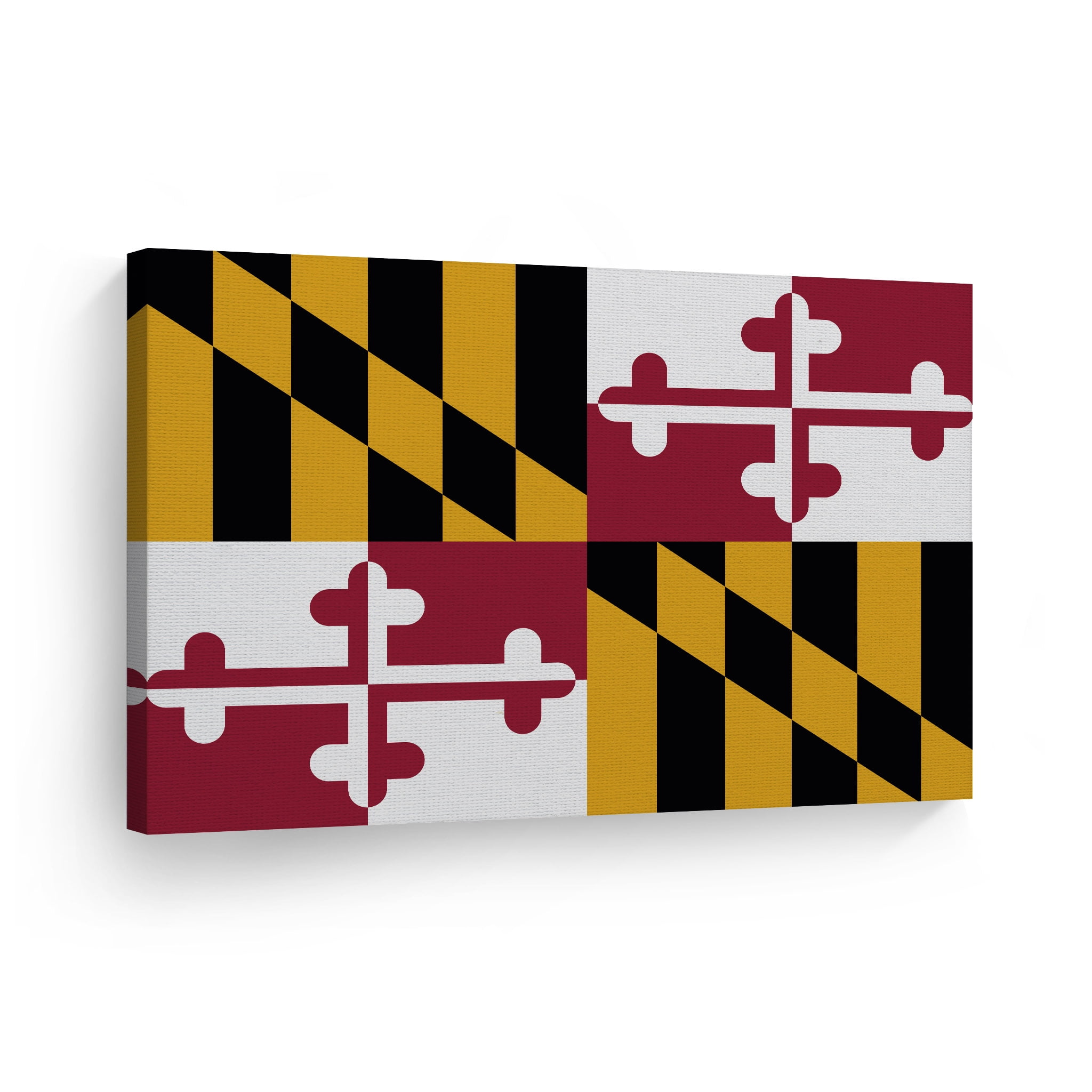 Smile Art Design Maryland State Flag CANVAS PRINT State Capital of USA ...