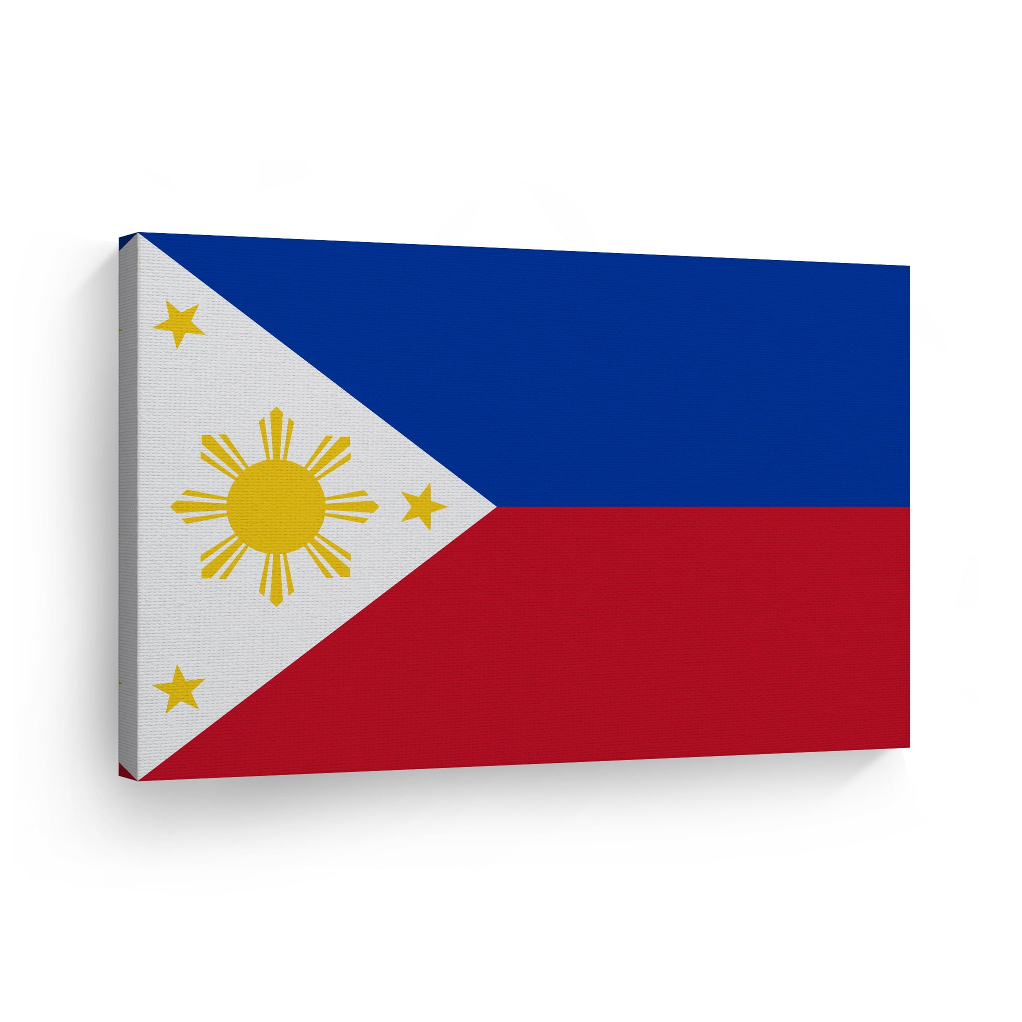 Smile Art Design Philippines Flag Canvas Wall Art Print Country Flags ...