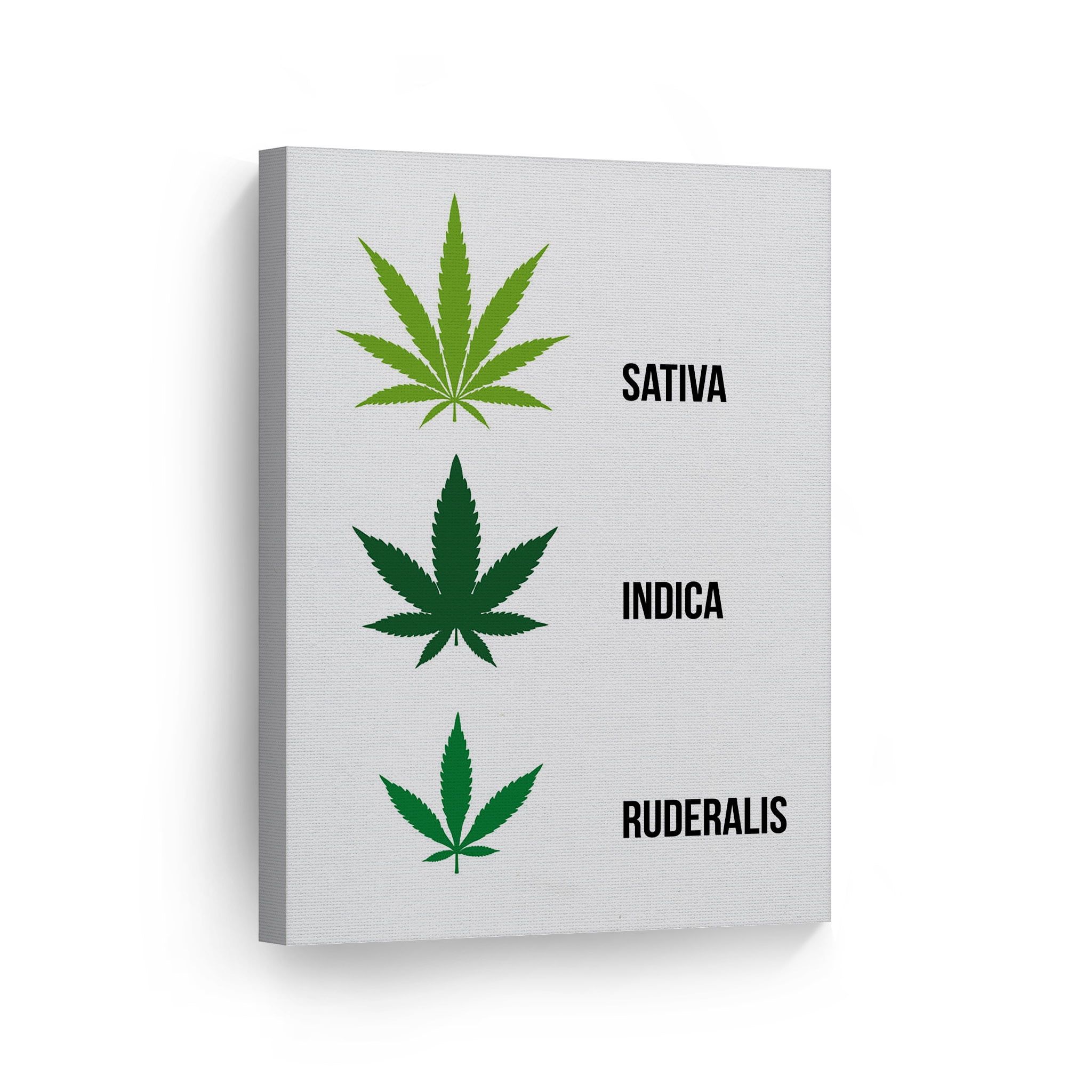 Smile Art Design Smoke Wall Art Canvas Print Marijuana Leafs Indica ...