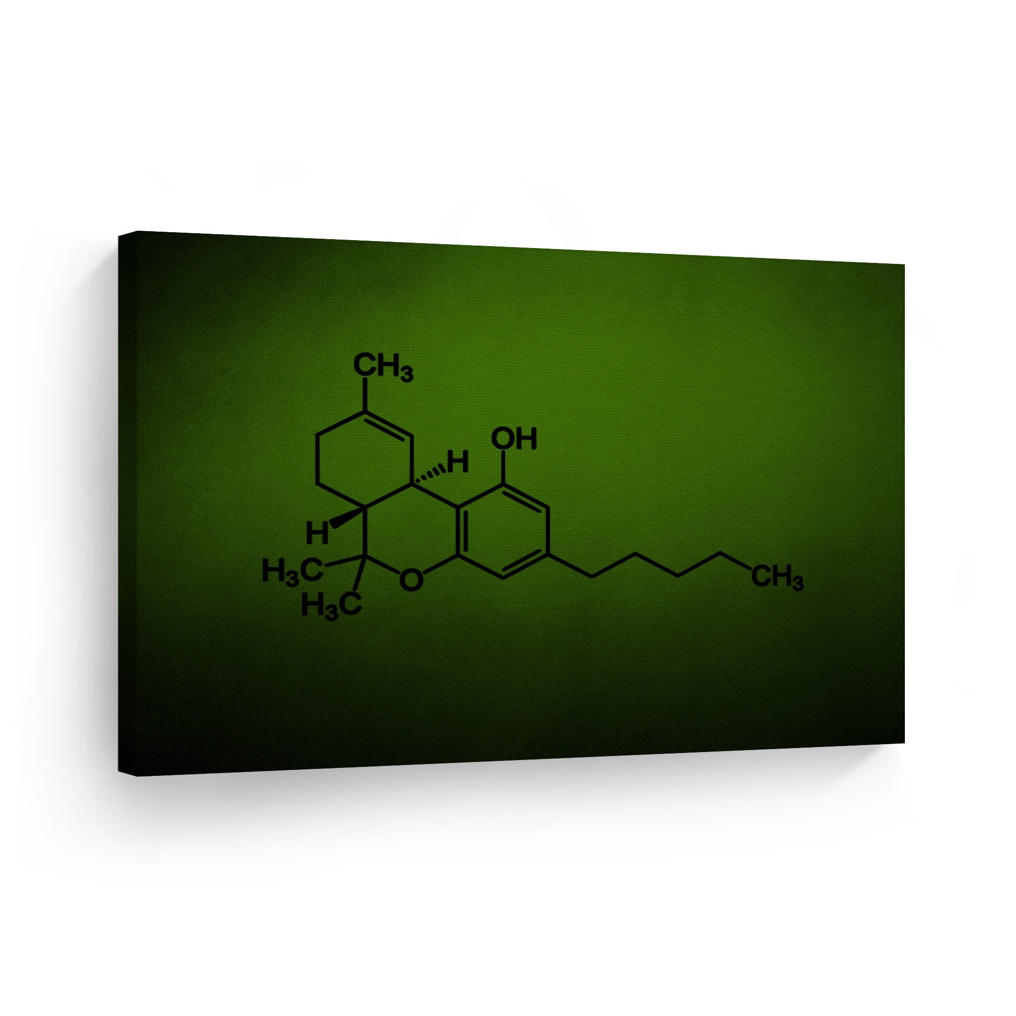 Smile Art Design Smoke Wall Art Canvas Print Marijuana THC Formula Get ...