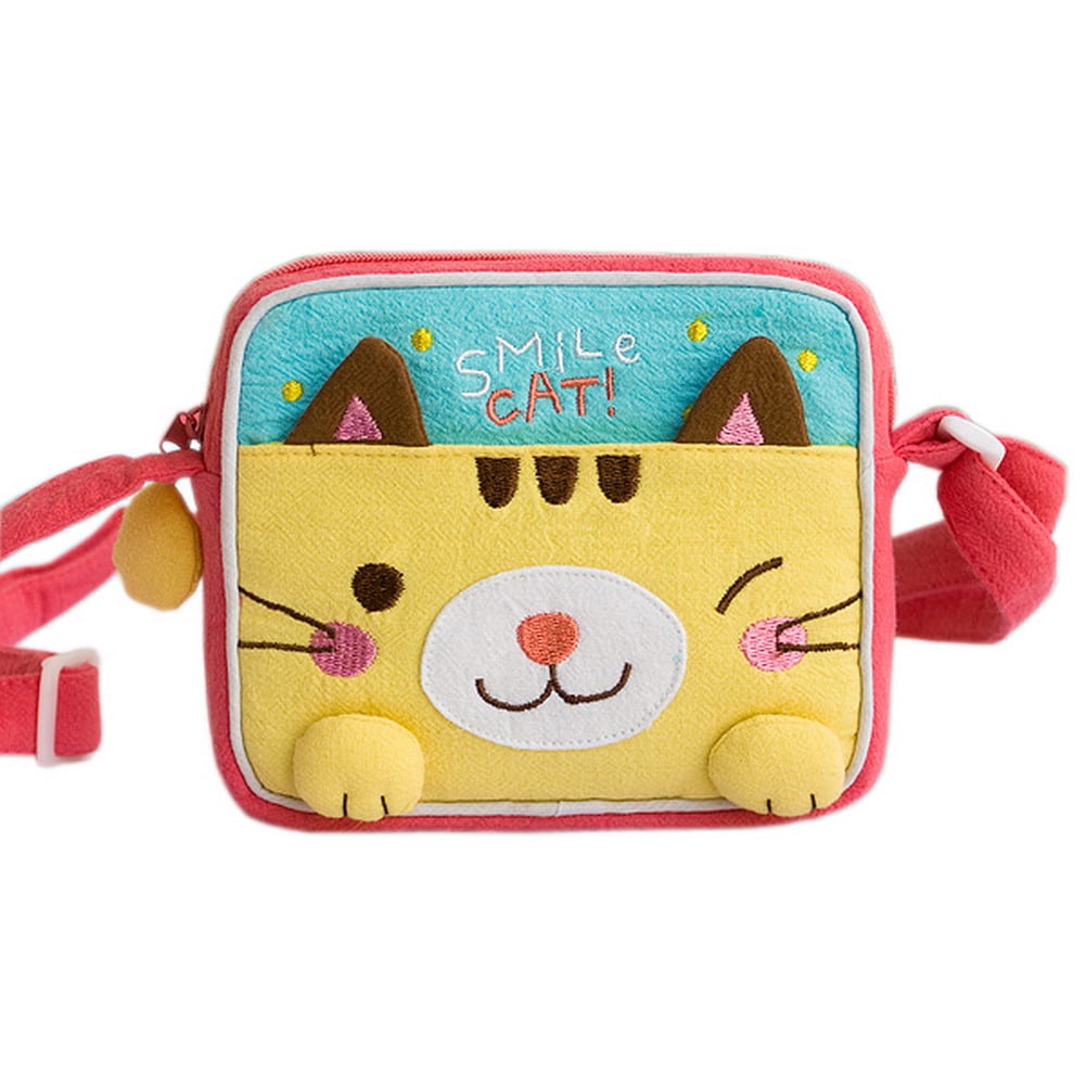 [Smile Cat] Embroidered Applique Swingpack Bag Purse / Wallet Bag ...