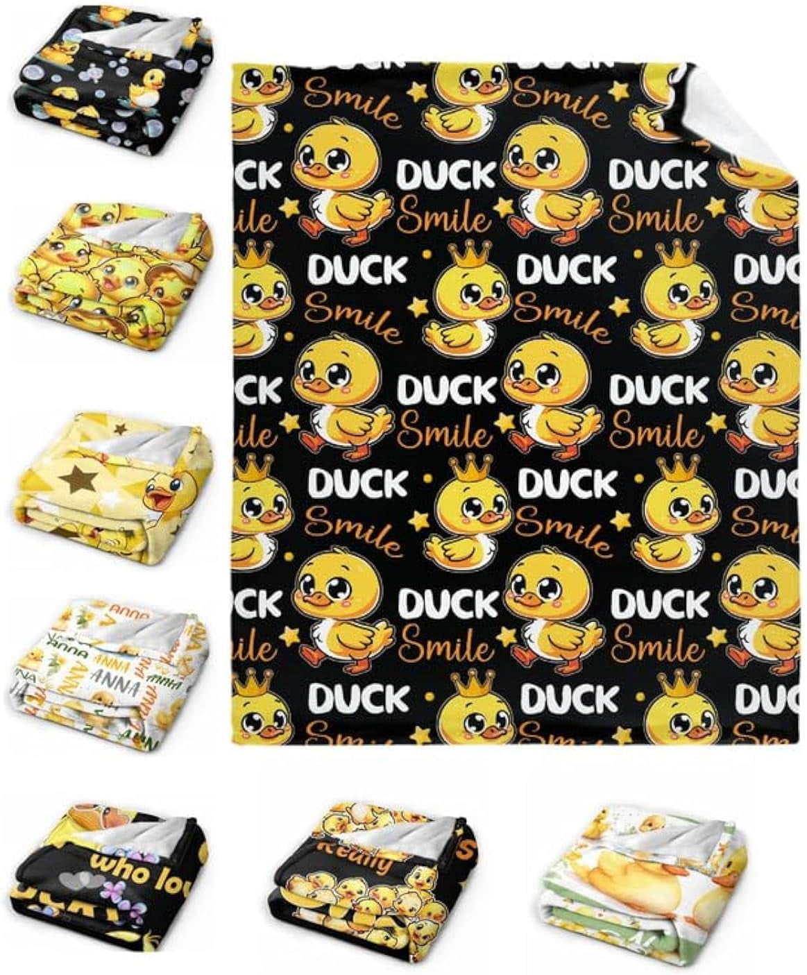 Smile Ducks Blanket Adult duck Blanket Kids Funny Blanket Suitable for ...