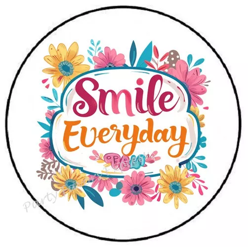 Smile Everyday Stickers Party Favors Phone Decal Water Bottle Stickers ...
