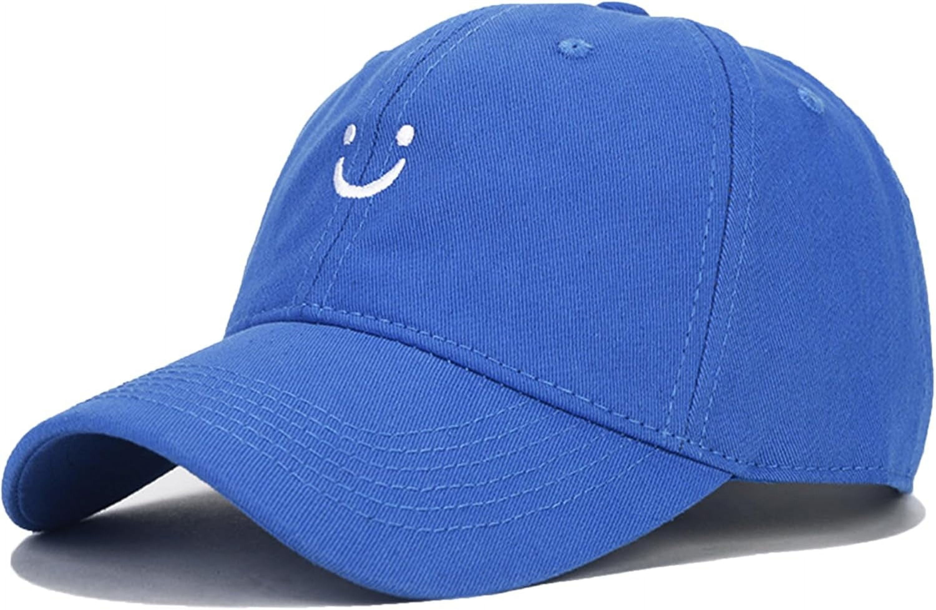 Smile Face Baseball Cap for Women Men Adjustable Low Profile ...
