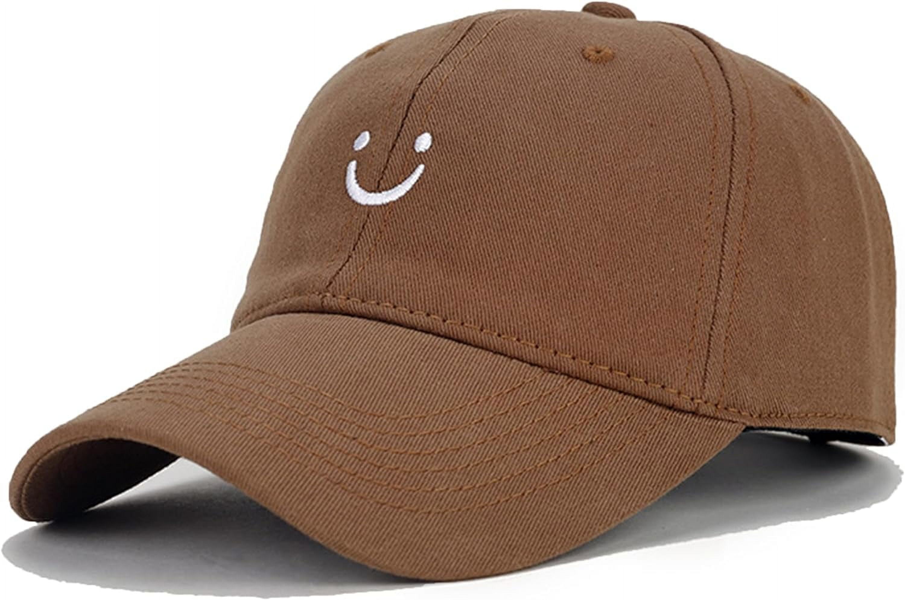 Smile Face Baseball Cap for Women Men Adjustable Low Profile ...
