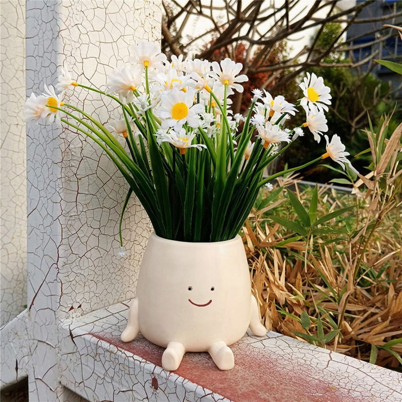 Smile Face Planter Pot Funny Plant Pot for Indoor Outdoor Plants Cute ...