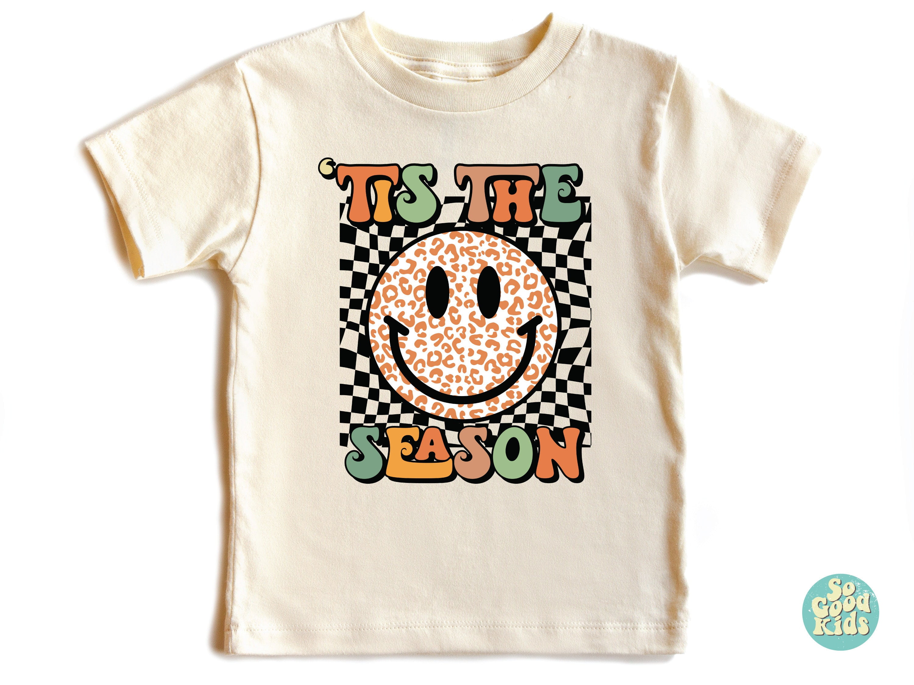 Smile Face Shirt, Tis The Season Shirt, Kids Gift Toddler Shirt, Smiley ...