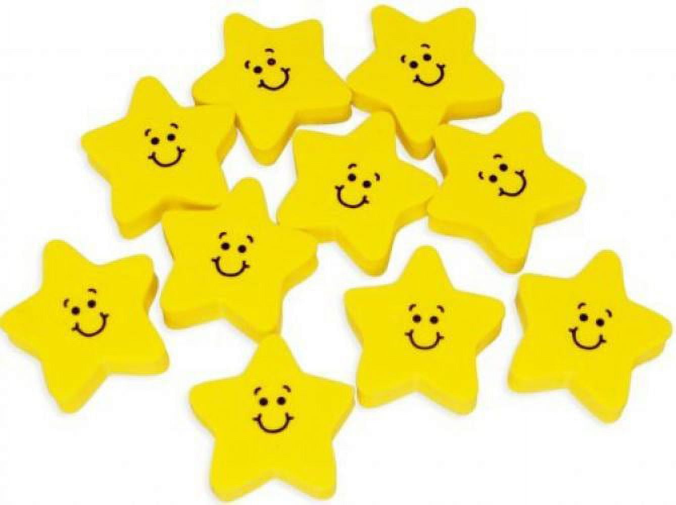 Smile Face Star Erasers - Party Favors - 24 Pieces - Walmart.com
