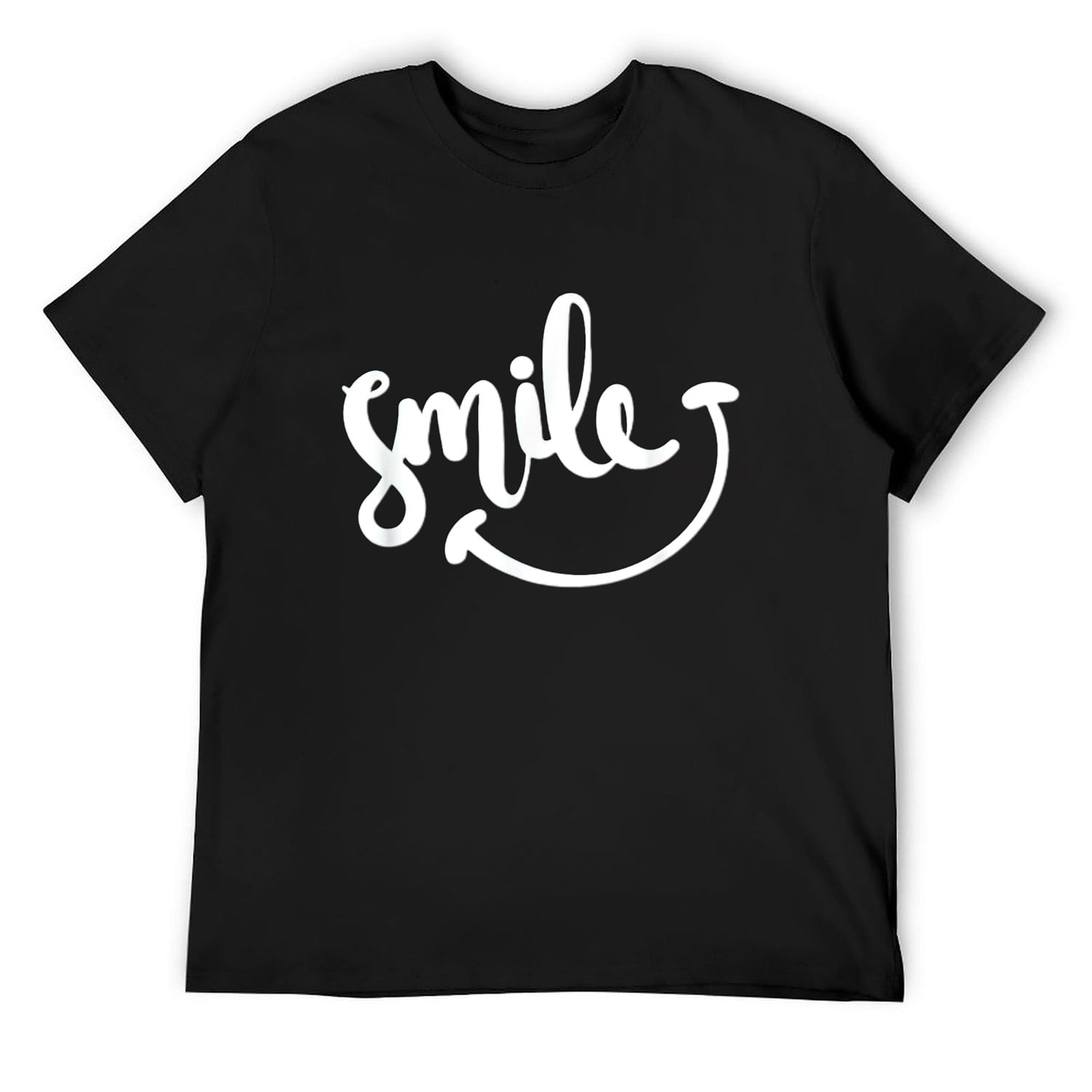Smile Funny Statement Smile Positivity Gift Men Kids Men T-Shirt Black ...