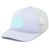 Smile Happy Face Embroidered Foam Front Trucker Rope Hat Mesh Back ...