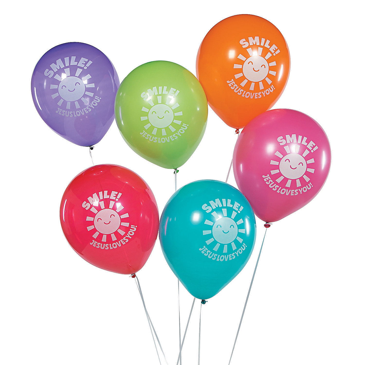 Smile Jesus Loves You Balloons - Party Decor - 144 Pieces - Walmart.com