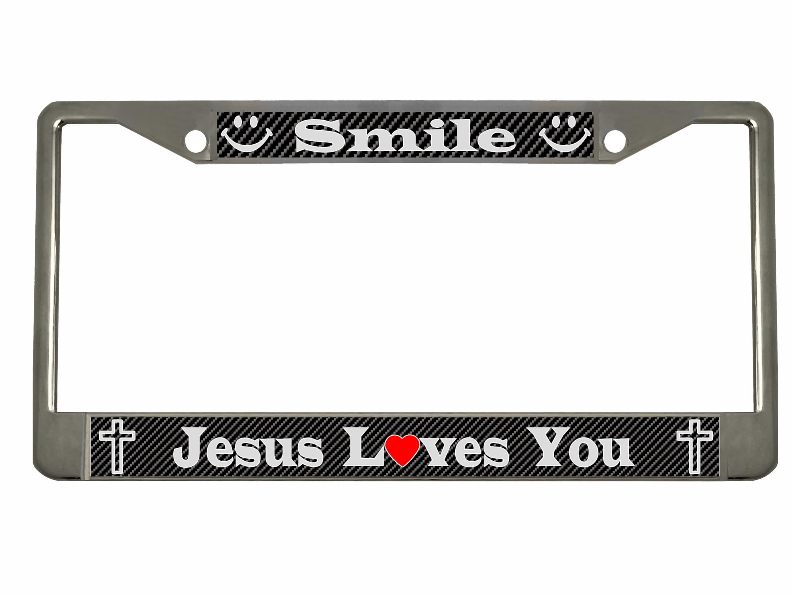Smile Jesus Loves You Christian Jesus Cross Religious Faith Heavy Duty ...