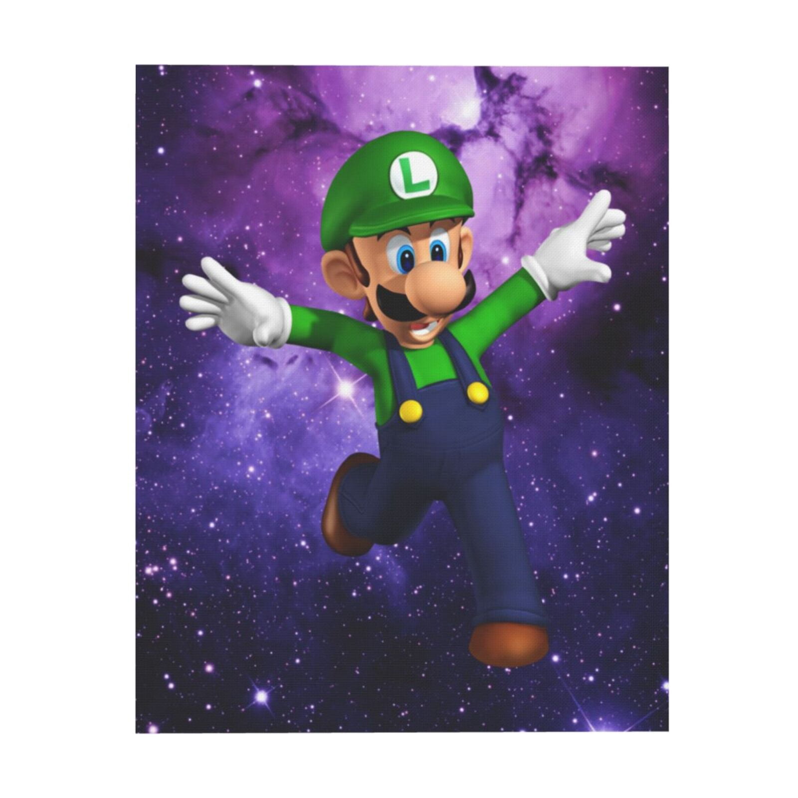 Smile Luigi's Mansion Canvas Decorative Poster Unframed Wall Art ...