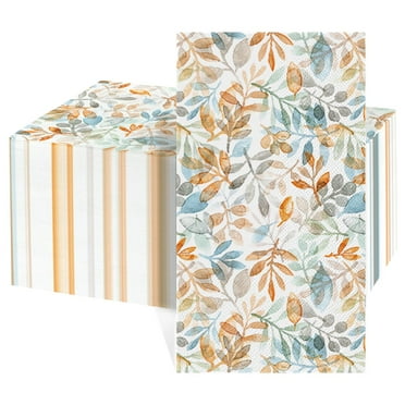 Homlouue 100 PCS Fall Paper Napkins 3 Ply Disposable Napkins ...