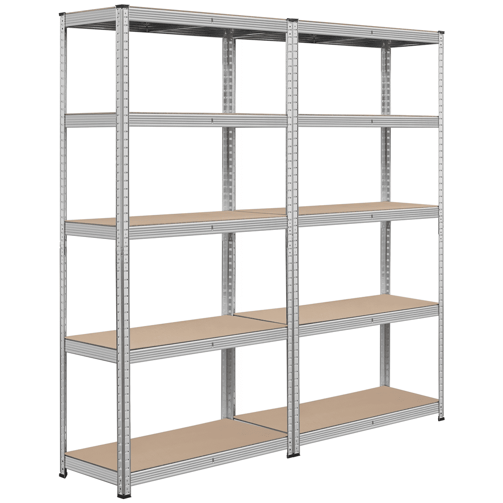 Alden Design 5-Shelf Boltless & Adjustable Steel Storage Shelf Unit ...