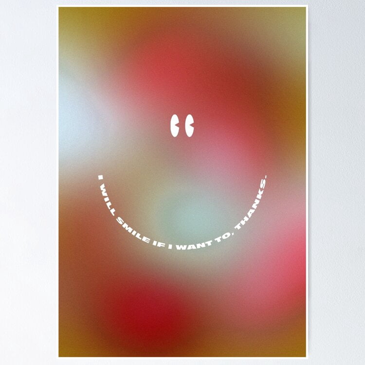 Smile Poster- Unframed Poster | Wall Art | Perfect For Home Decor ...