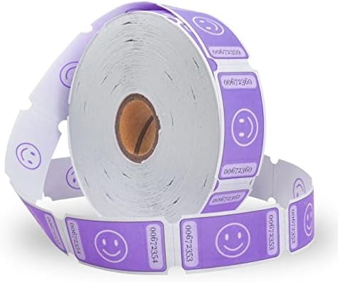 Smile Raffle Tickets Roll Each Tickets 1''x2'', for Events, Entry ...