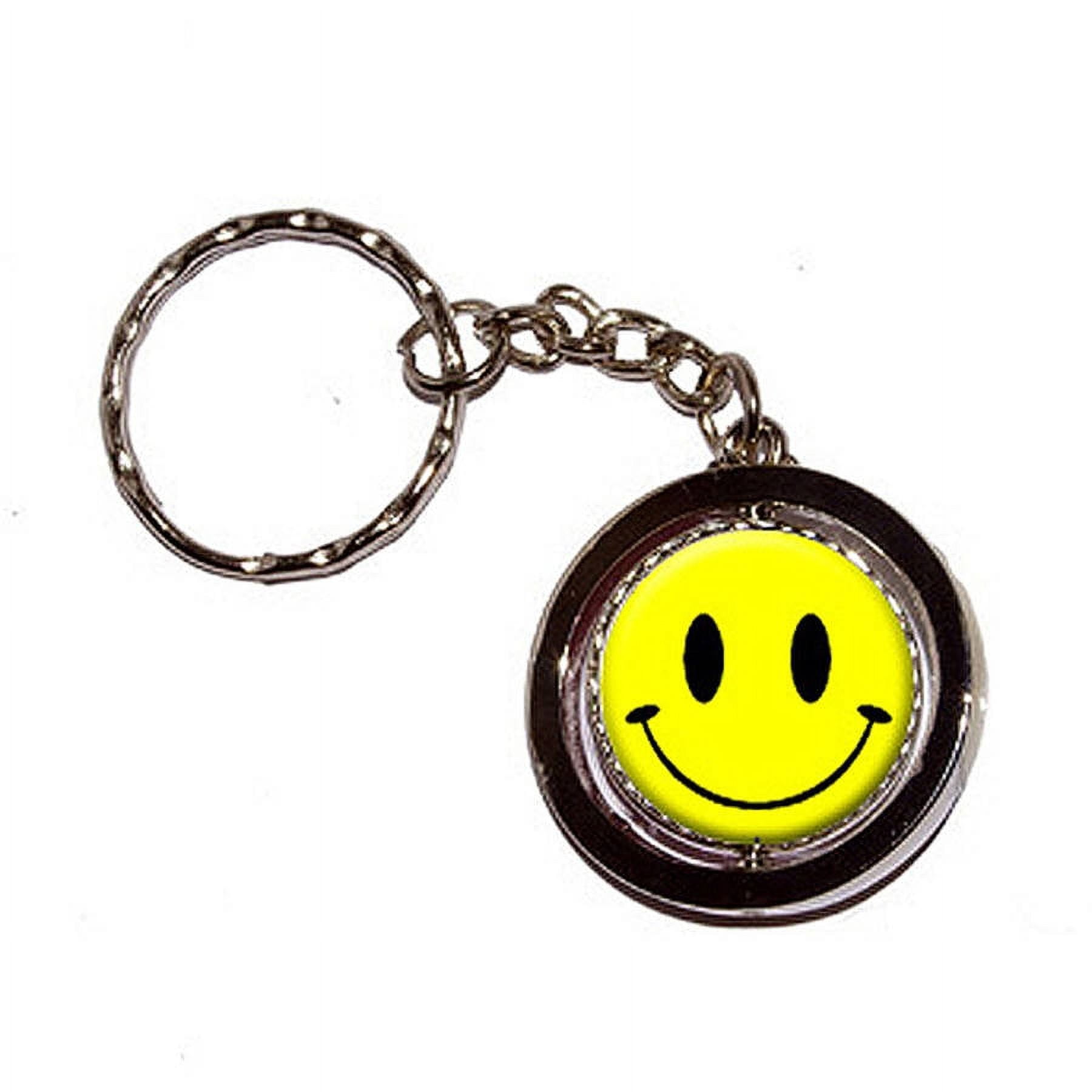 Smile Smiley Face Key Chain Keychain Ring - Walmart.com