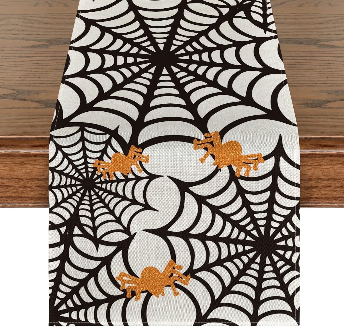 Smile Spider Web Decor Halloween Table Runner 13 x 72 Inch - Walmart.com