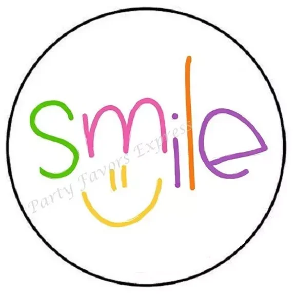 Smile Stickers Party Favors Phone Decal Water Bottle Stickers Car ...