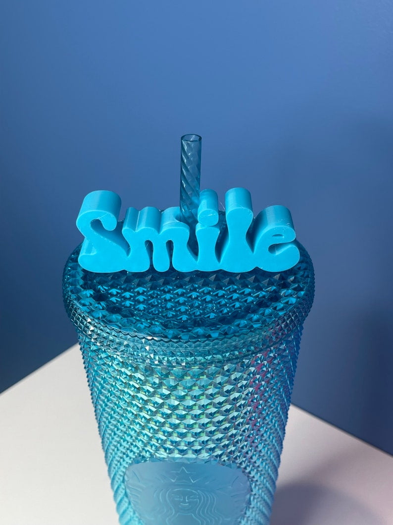 Smile Straw Topper | Straw Buddy | Straw Charm | Cup Decorations ...
