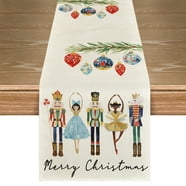 Winter Scene Lighted Snow Table Runner Set for Mantel Season Display ...