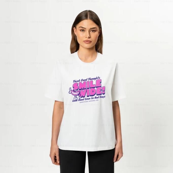 Smile Wide Typographic Cartoon Streetwear Template Happy Grin Font Bold ...