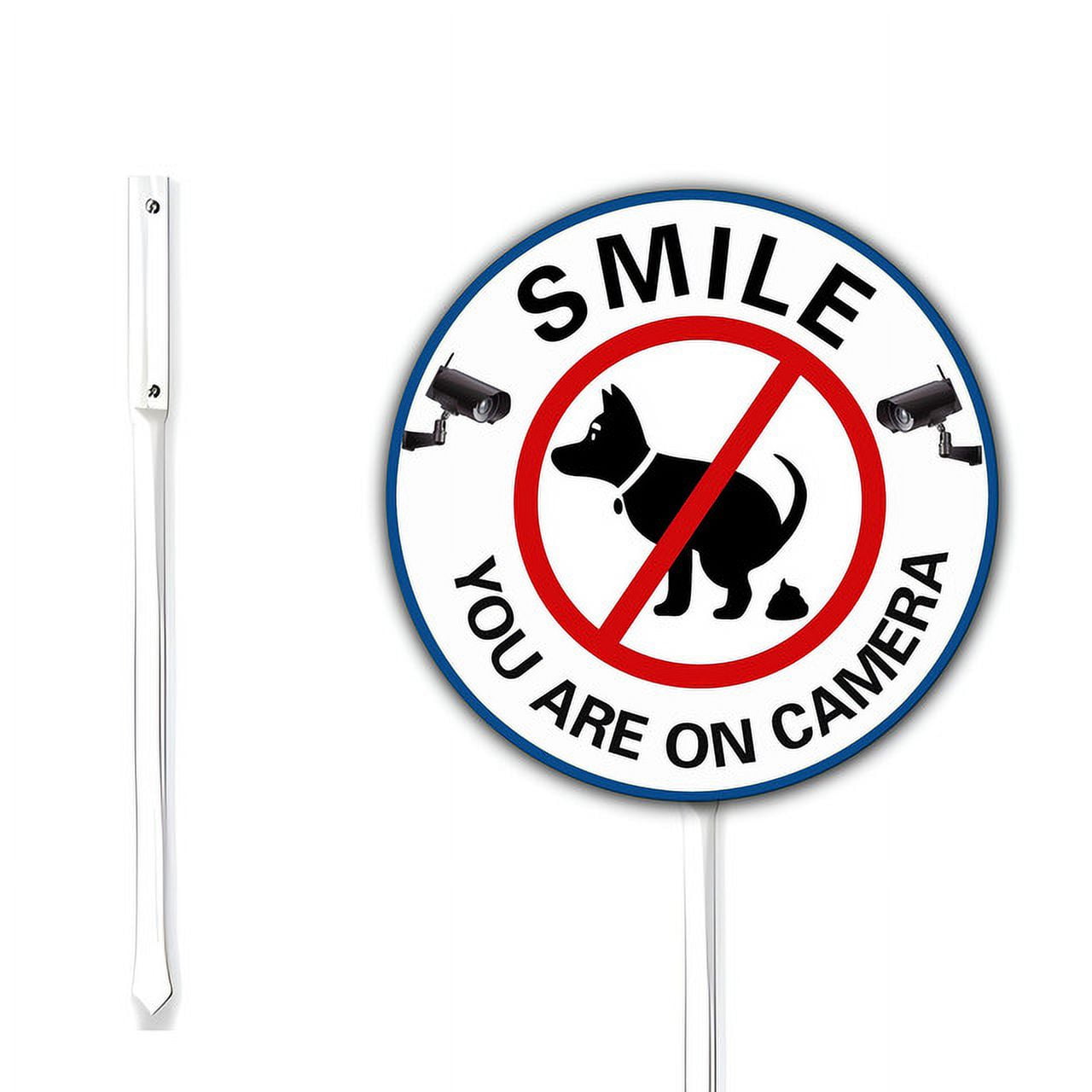 Smile You Are on Camera Funny Dog Poop Sign, No Dog Poop Signs for Lawn ...