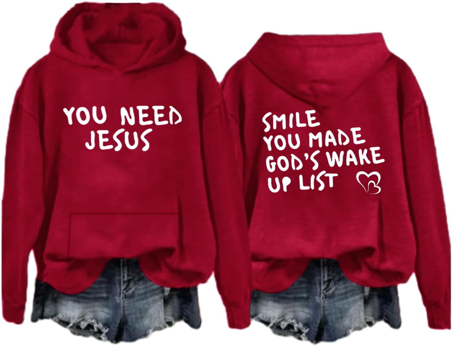 Smile You Made God's Wake Up List Hoodie, Smile You Made God's Wake Up ...
