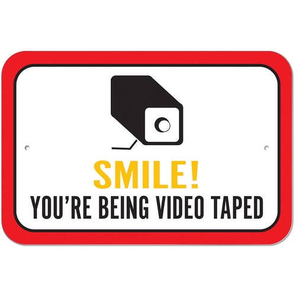 Smile You're Being Video Taped Sign - Walmart.com