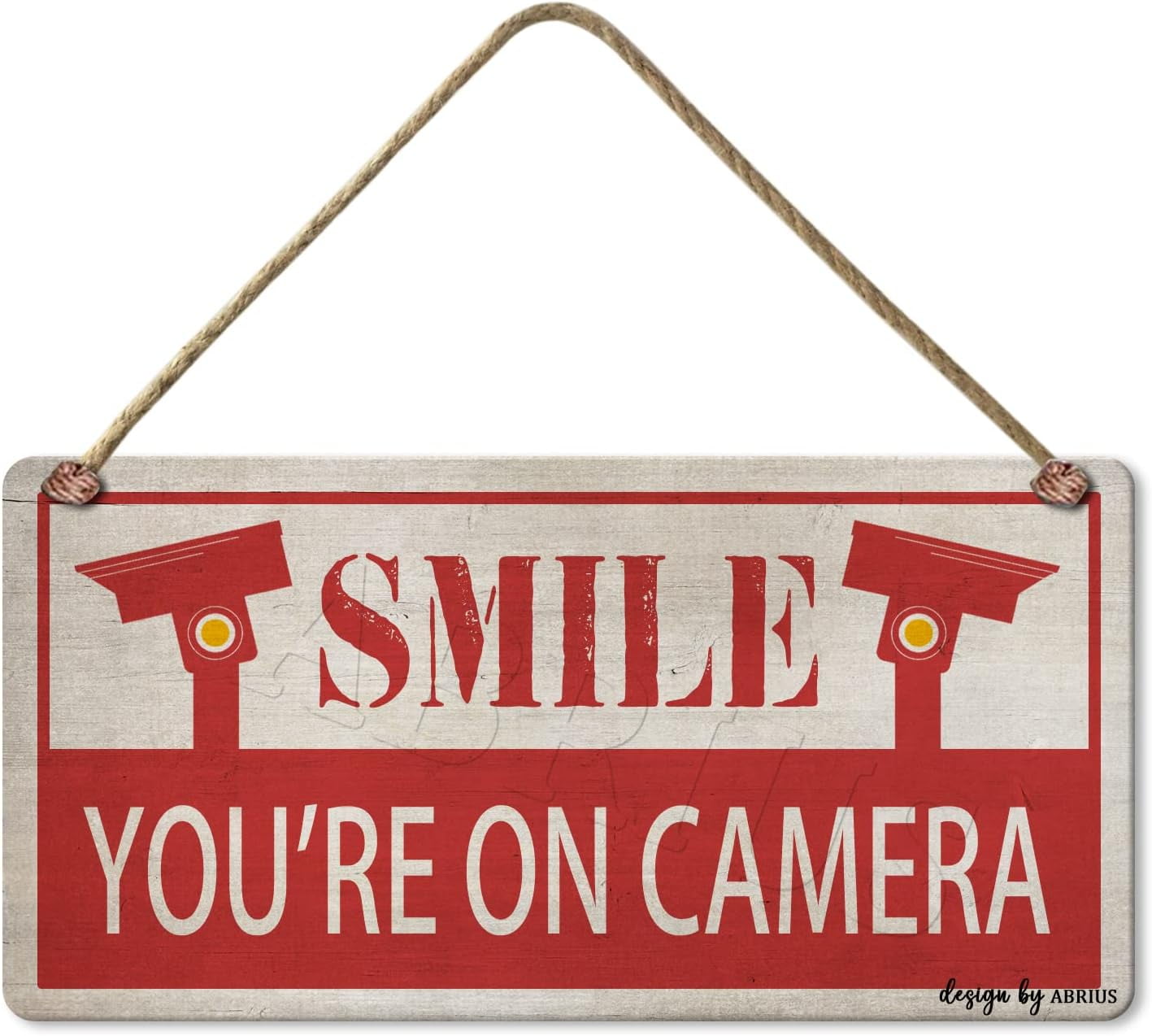Smile You're On Camera Signs Video Surveillance Signs 10x5 Inches Home ...