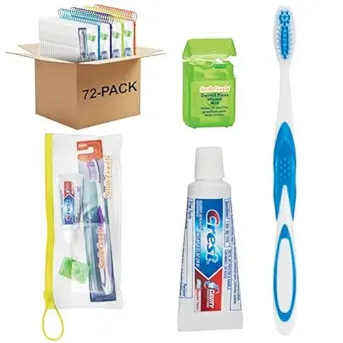 Practicon SmileGoods Adult Dental Care Kit with Toothbrush, Toothpaste ...