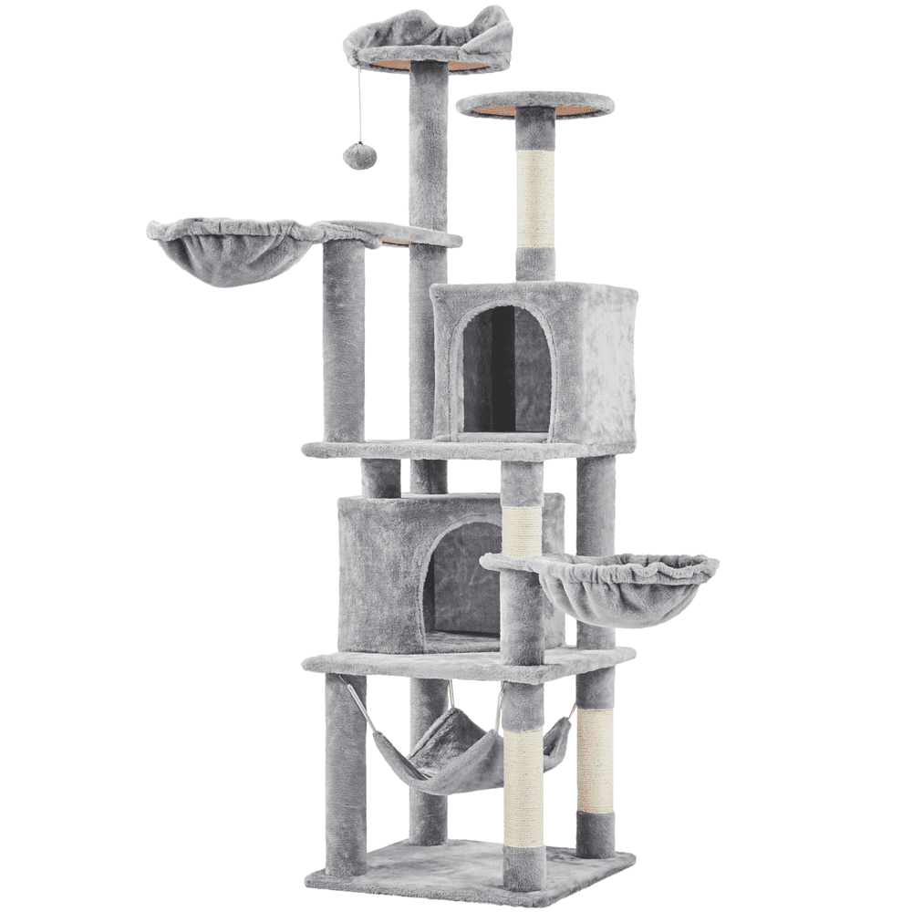 Alden Design 69" H Multilevel Cat Tree Towers with Double Condo for ...