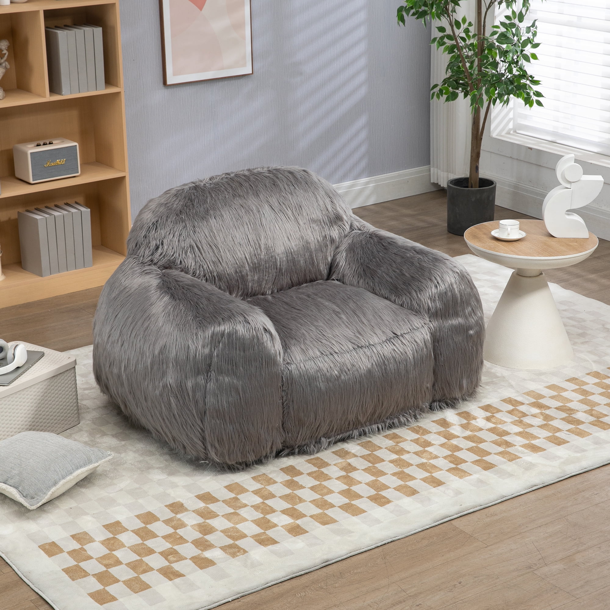Smilegend High Density Foam Filled Bean Bag Chair for Adults and Teens ...