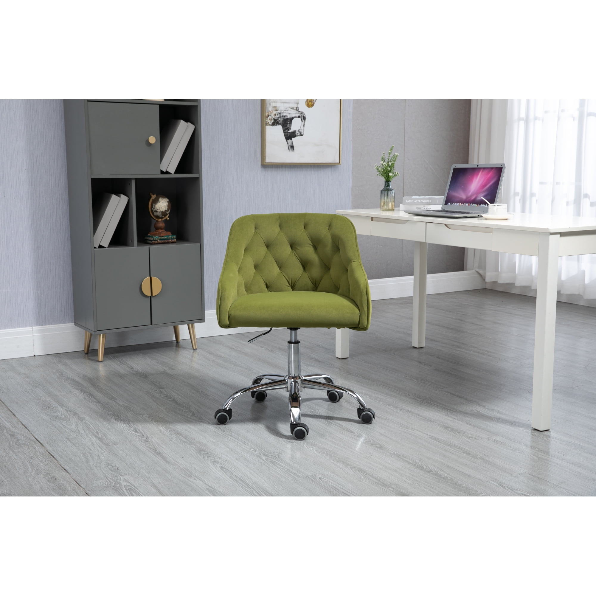 Smilegend Swivel Shell Chair with Swivel Base and Upholstered Seat ...