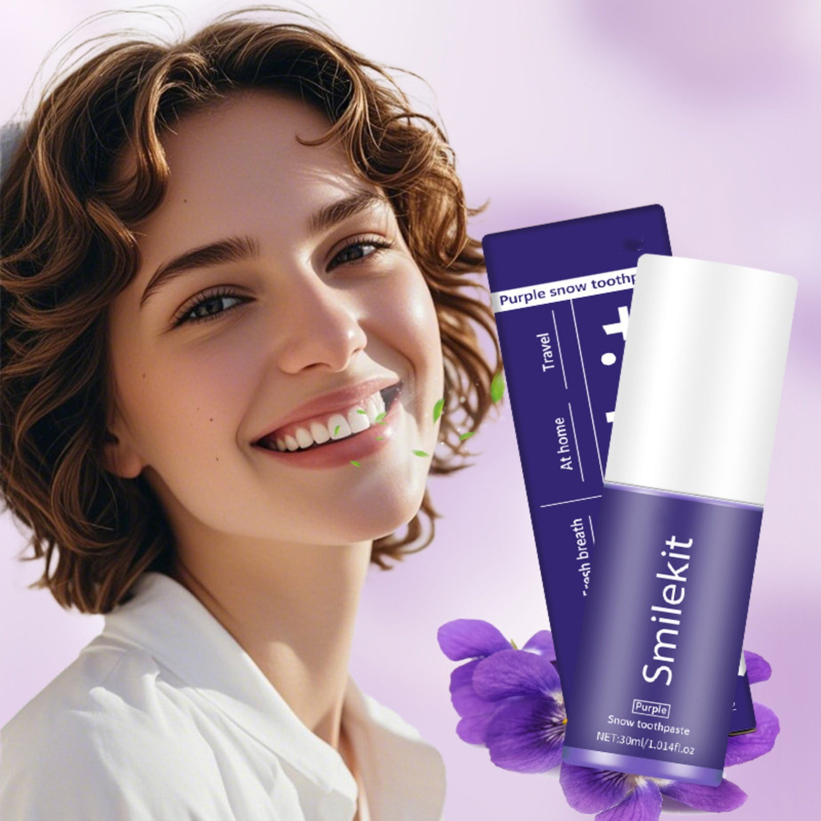 Smilekit Teeth Purple Color Corrector Toothpaste, Smilekit Teeth Gloss ...