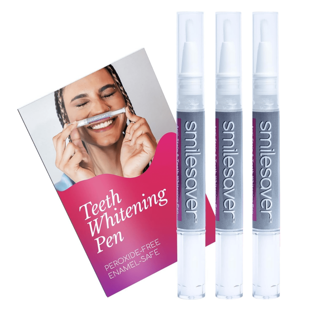 Smilesaver® Anti-Stain and Teeth Whitening Pen - Peroxide-Free, Long ...