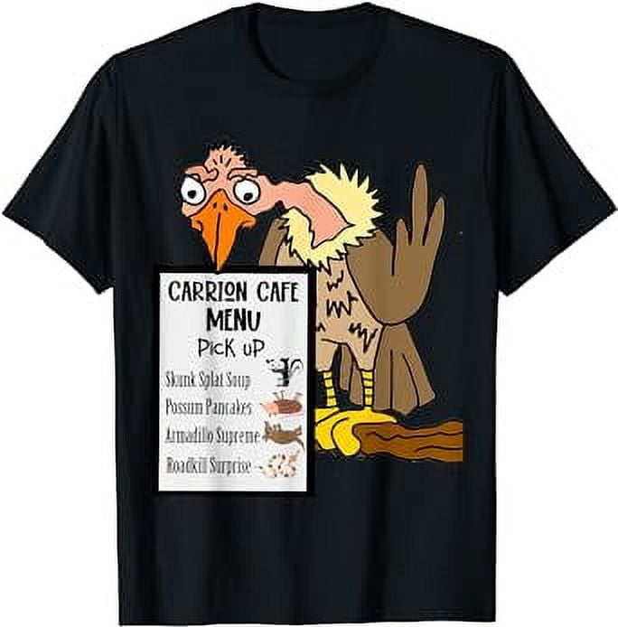 Smileteesfunny Funny Buzzard with Road-kill Menu T-Shirt - Walmart.com