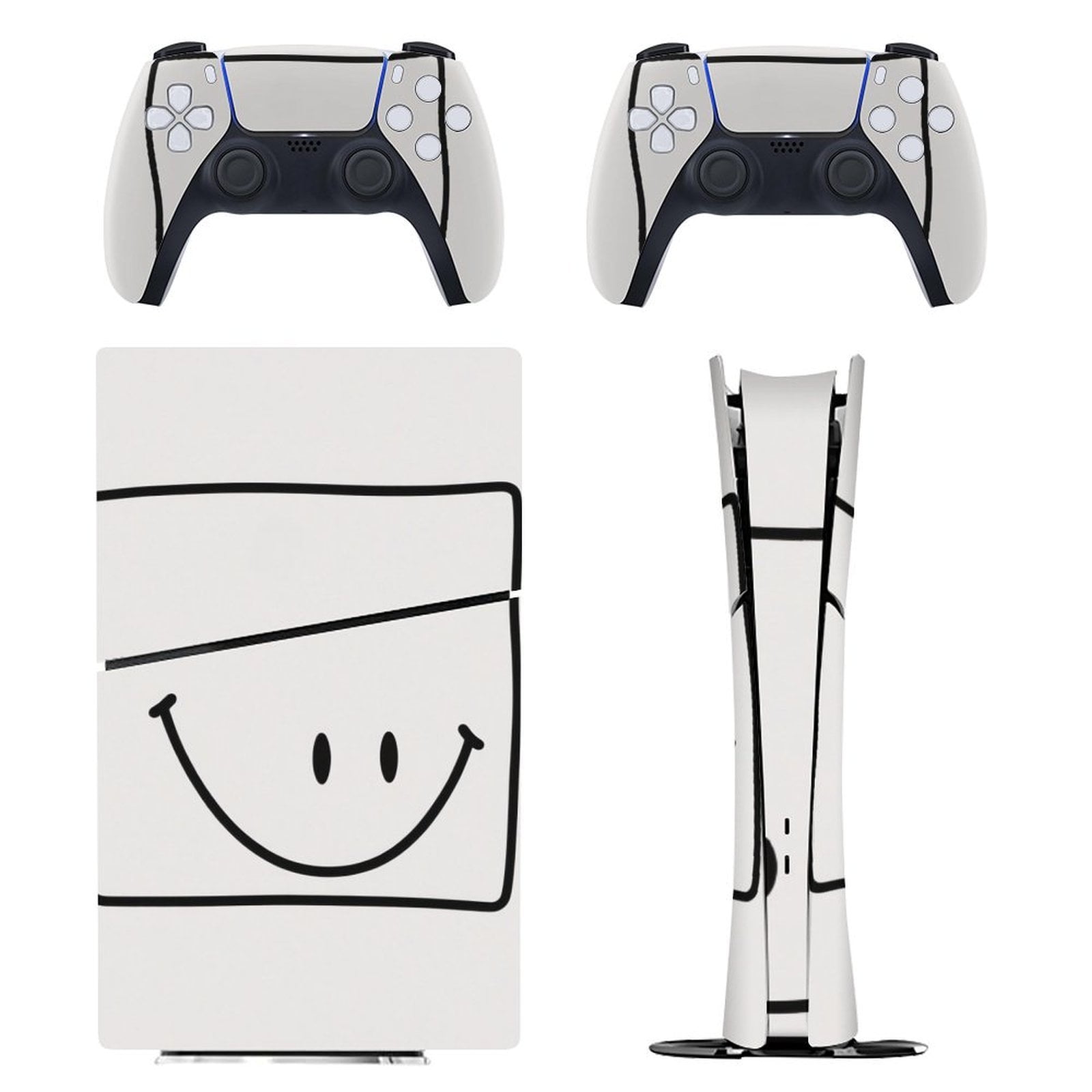 Smiley Console Skin Bundle for PS5 Pro Slim Disc & Digital / PS4 – Full ...